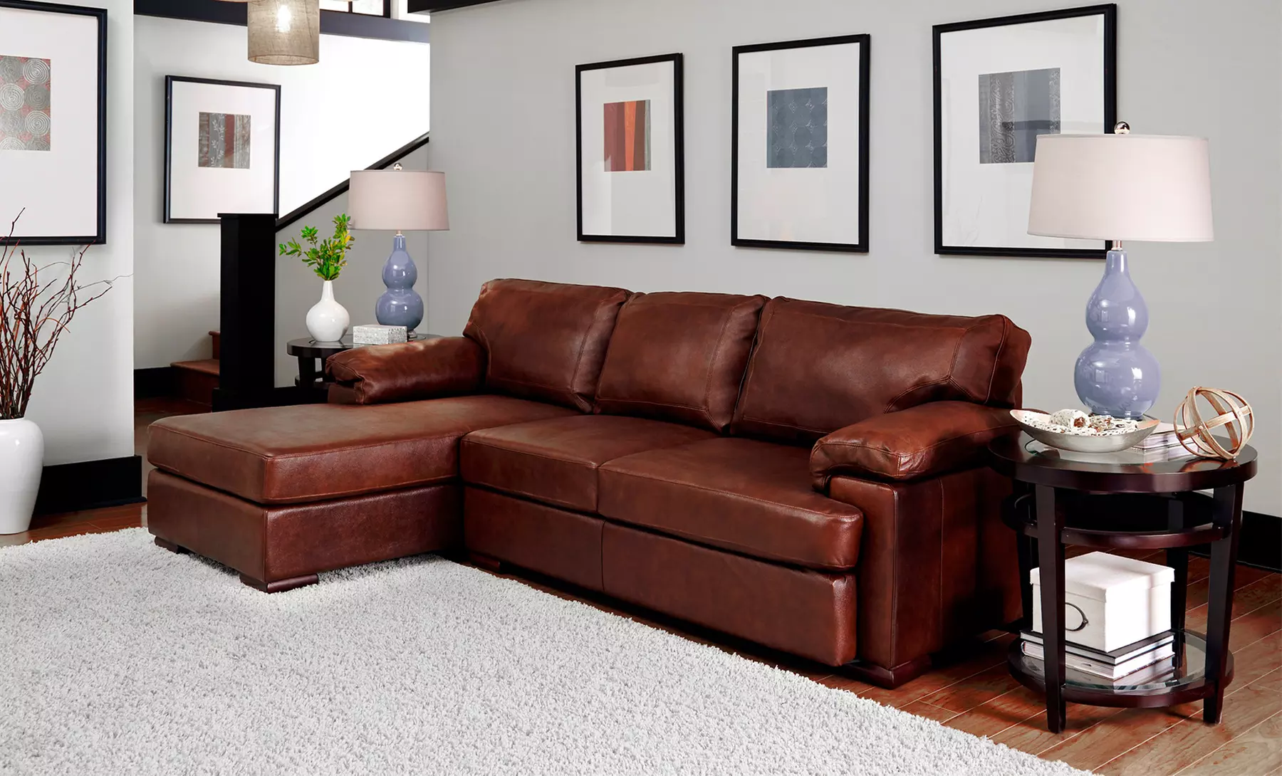 Leather Sectional Sofa | Groupon Goods