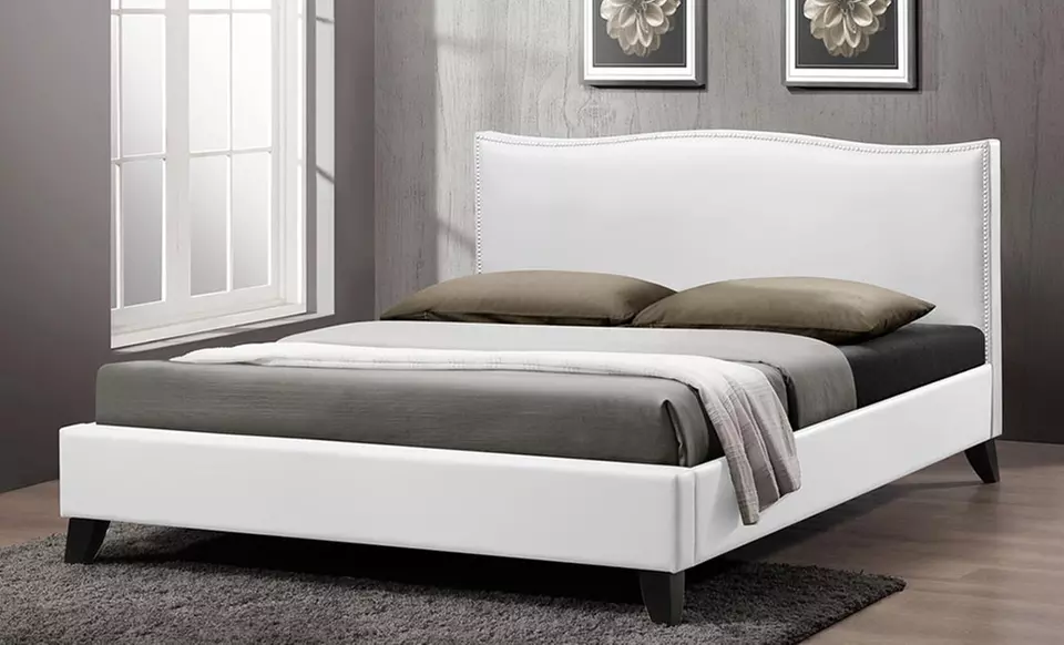 Chelsie Upholstered Platform Bed | Groupon Goods