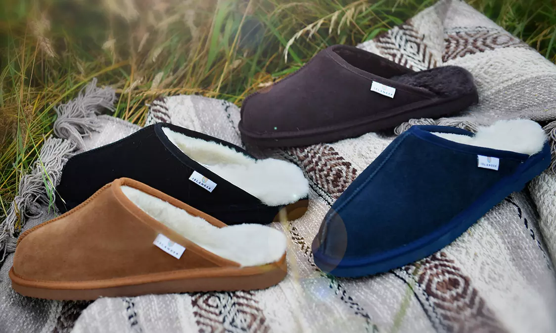 Men's Islander Sheepskin Slippers | Groupon Goods