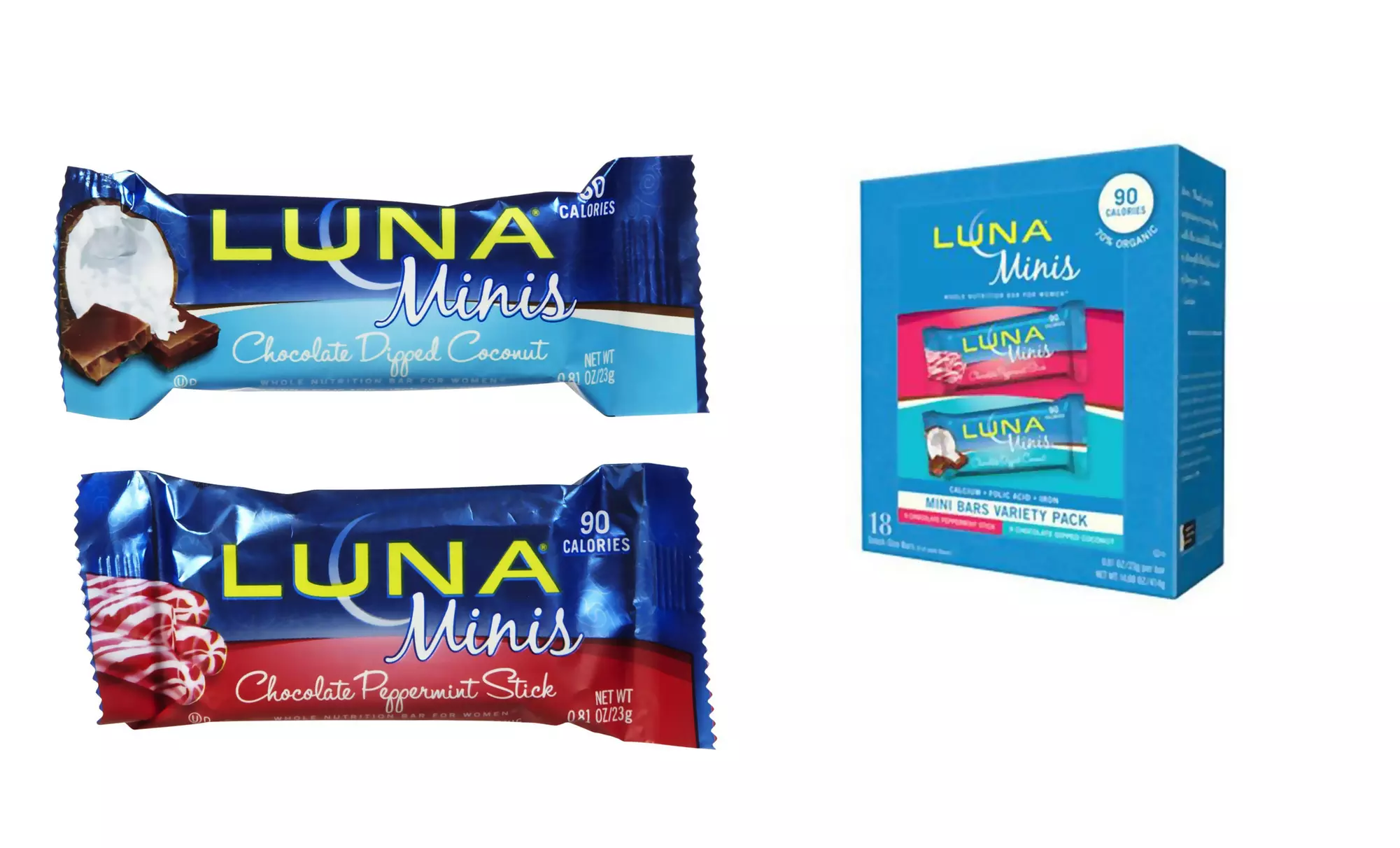 Luna Mini Bars Variety Pack | Groupon Goods