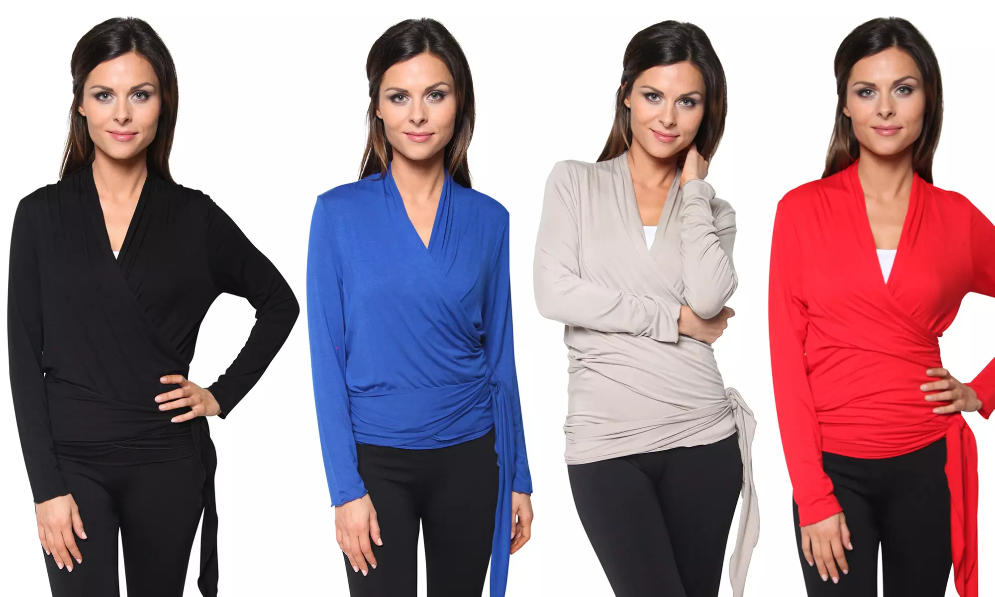 Women's Crossover Wrap Cardigan | Groupon Goods