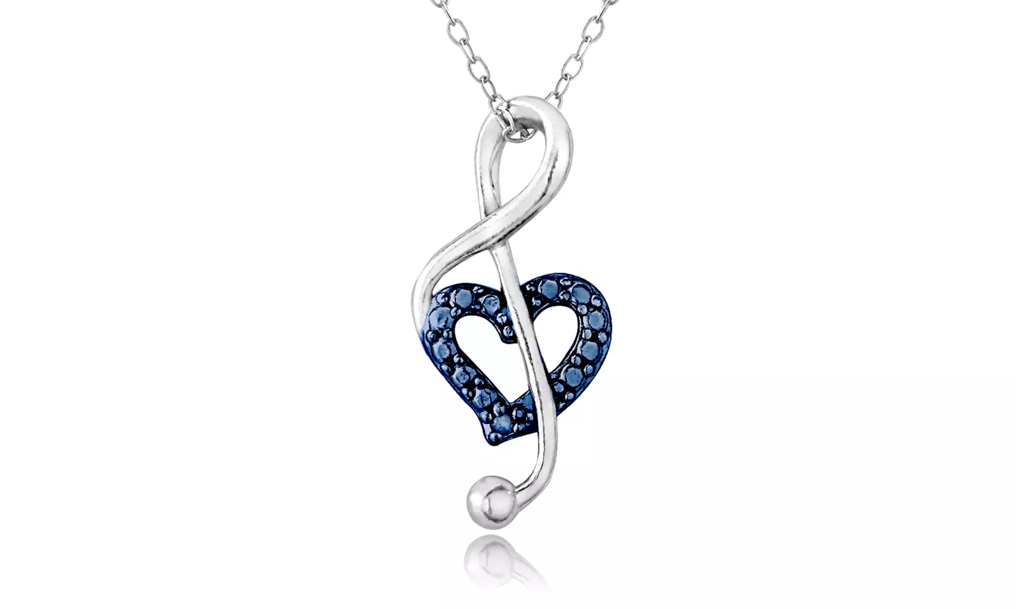 Musical Note Diamond Pendant | Groupon Goods