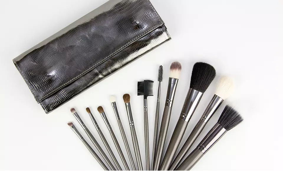 12-Piece Cosmetic Brush Set | Groupon Goods