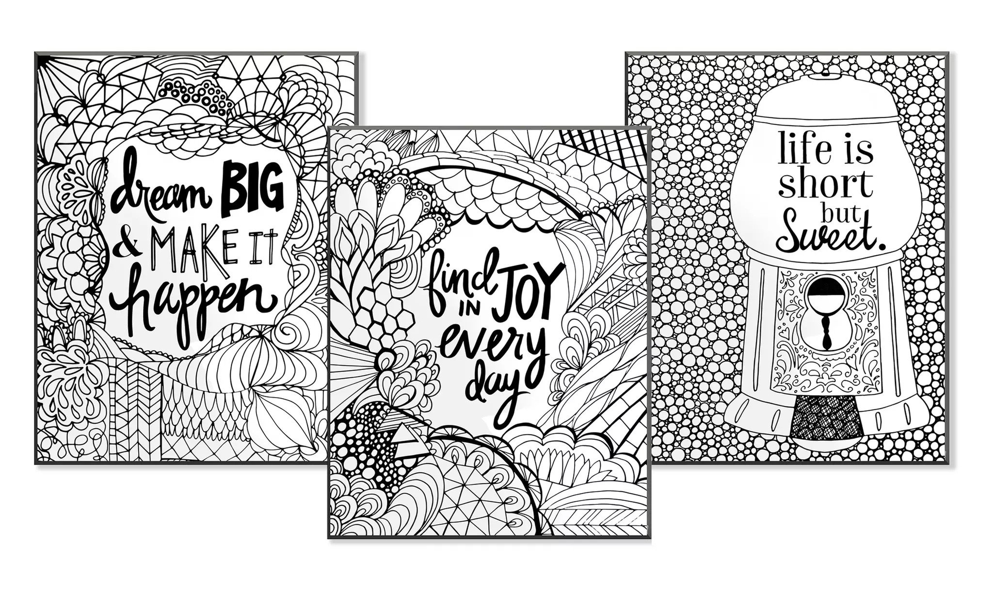 DIY Adult Coloring Wall Plaques | Groupon Goods