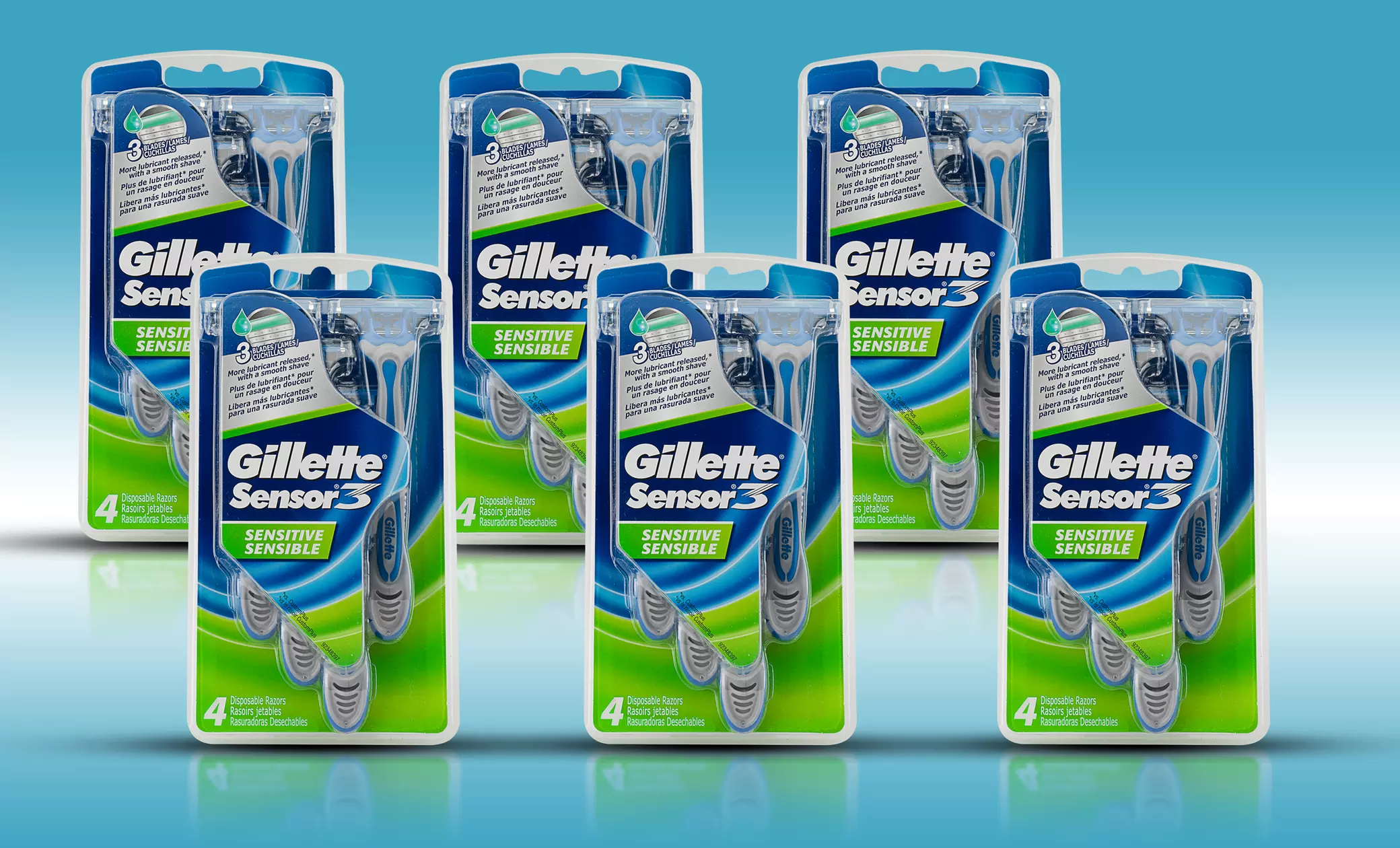 Gillette Sensor3 Razors (6-Pack) | Groupon Goods
