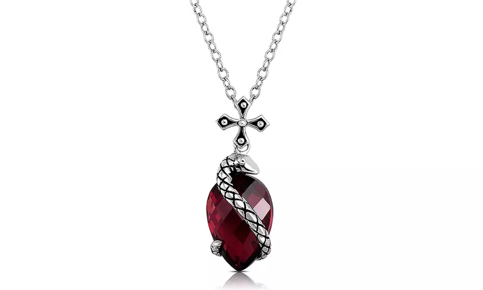 Lab Created Ruby Snake Pendant | Groupon Goods