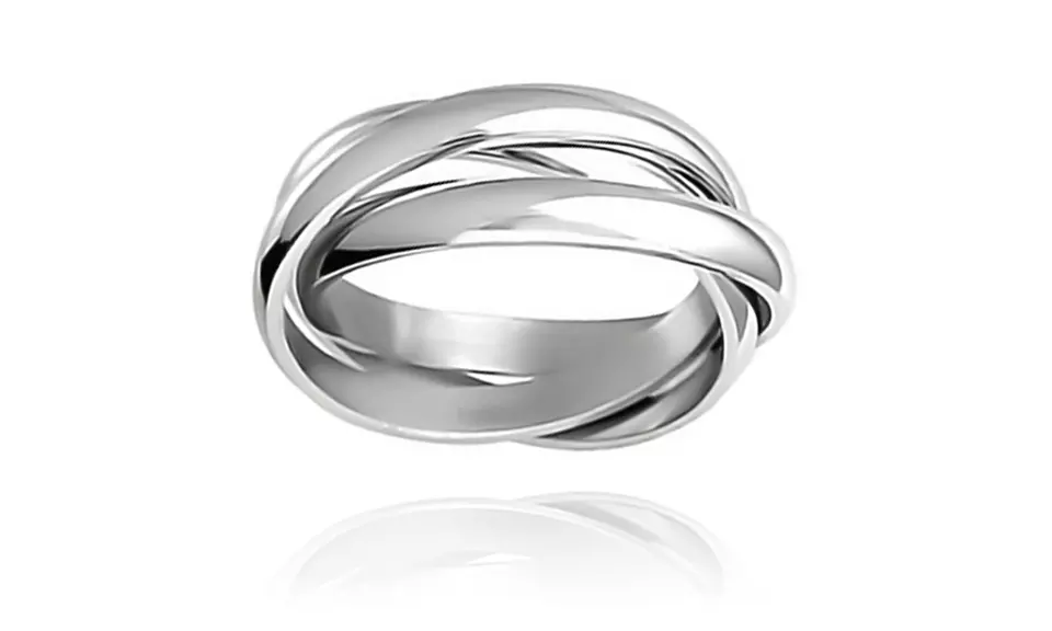 Intersecting Bands Ring | Groupon Goods