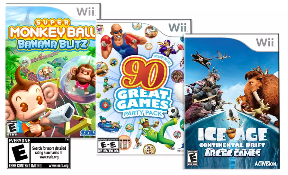 Kids' Wii 3-Game Party Bundle | Groupon Goods