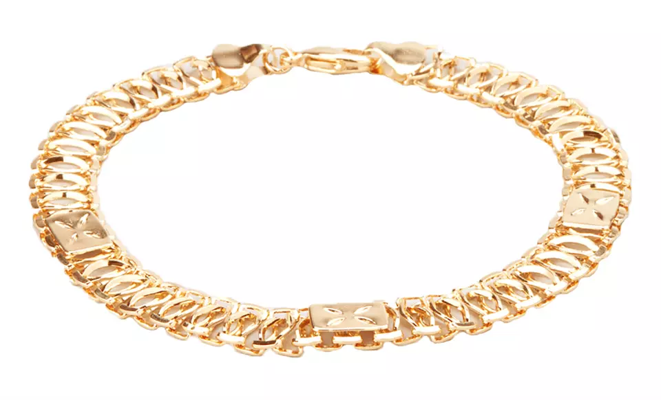 18K Gold Plated Chunky Anklets | Groupon Goods