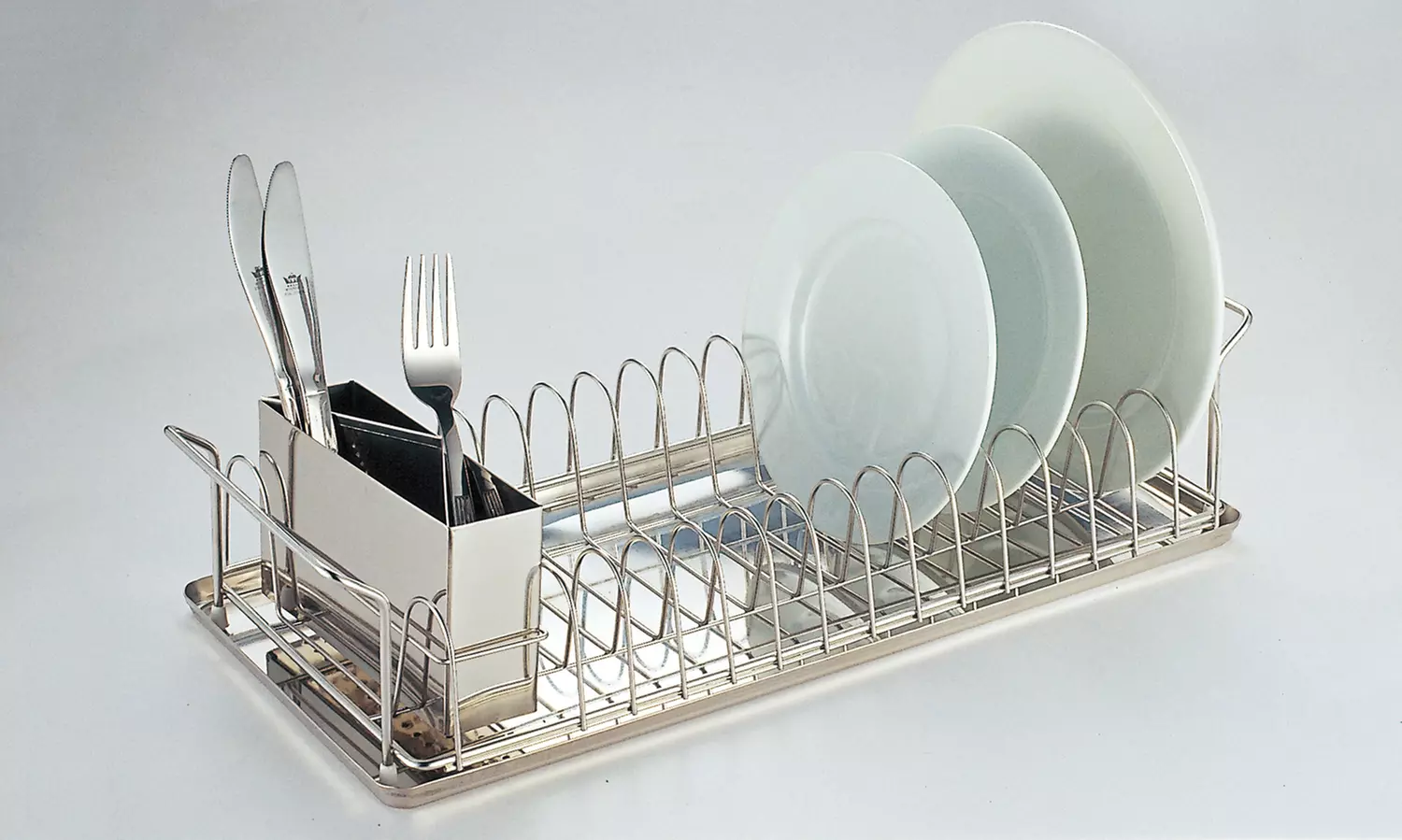 Chrome Dish Rack with Steel Tray | Groupon Goods