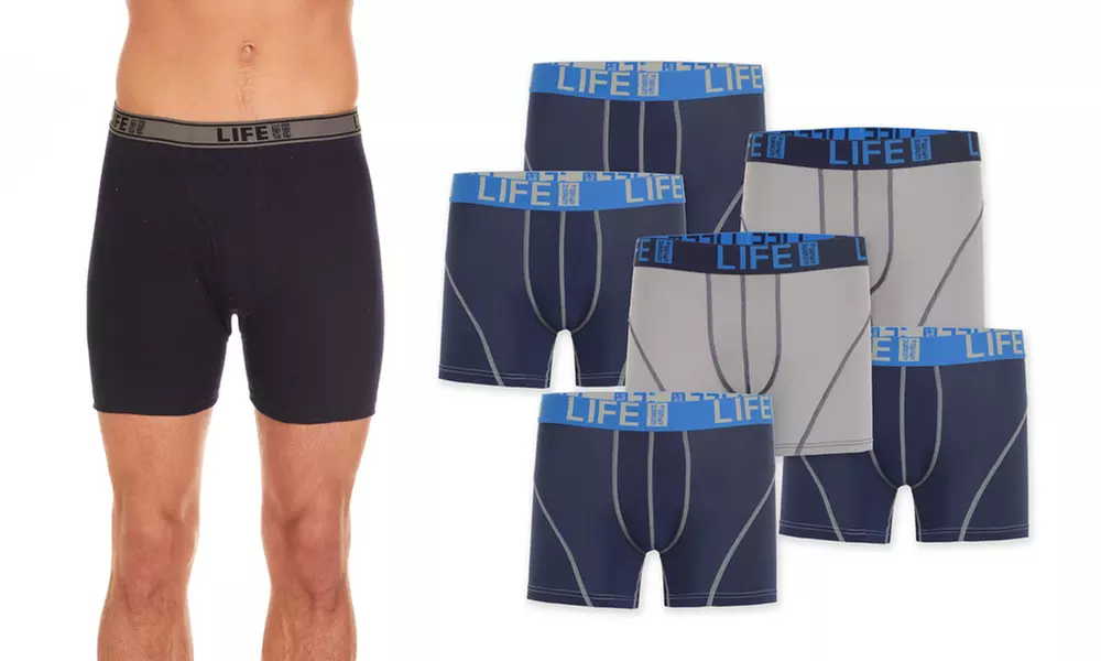 Life Men's Boxer Briefs (6-Pack) | Groupon Goods