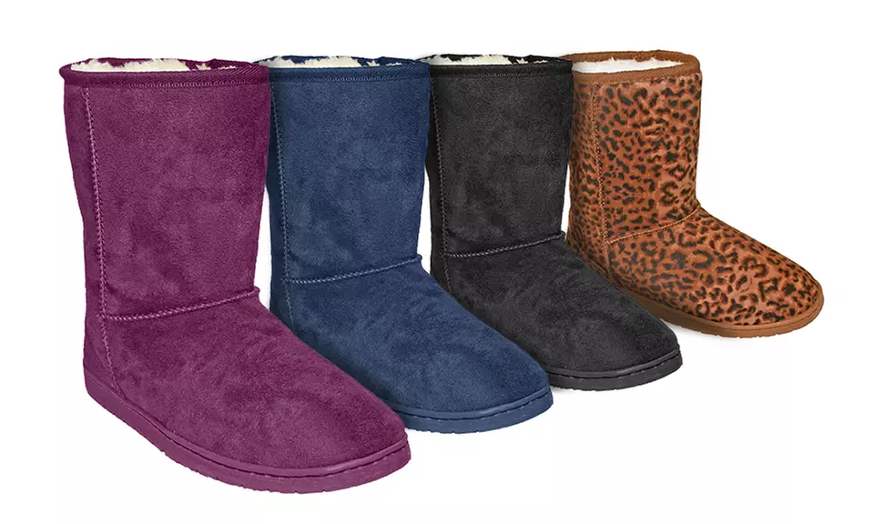 Women's Mid-Calf Microfiber Boot | Groupon Goods