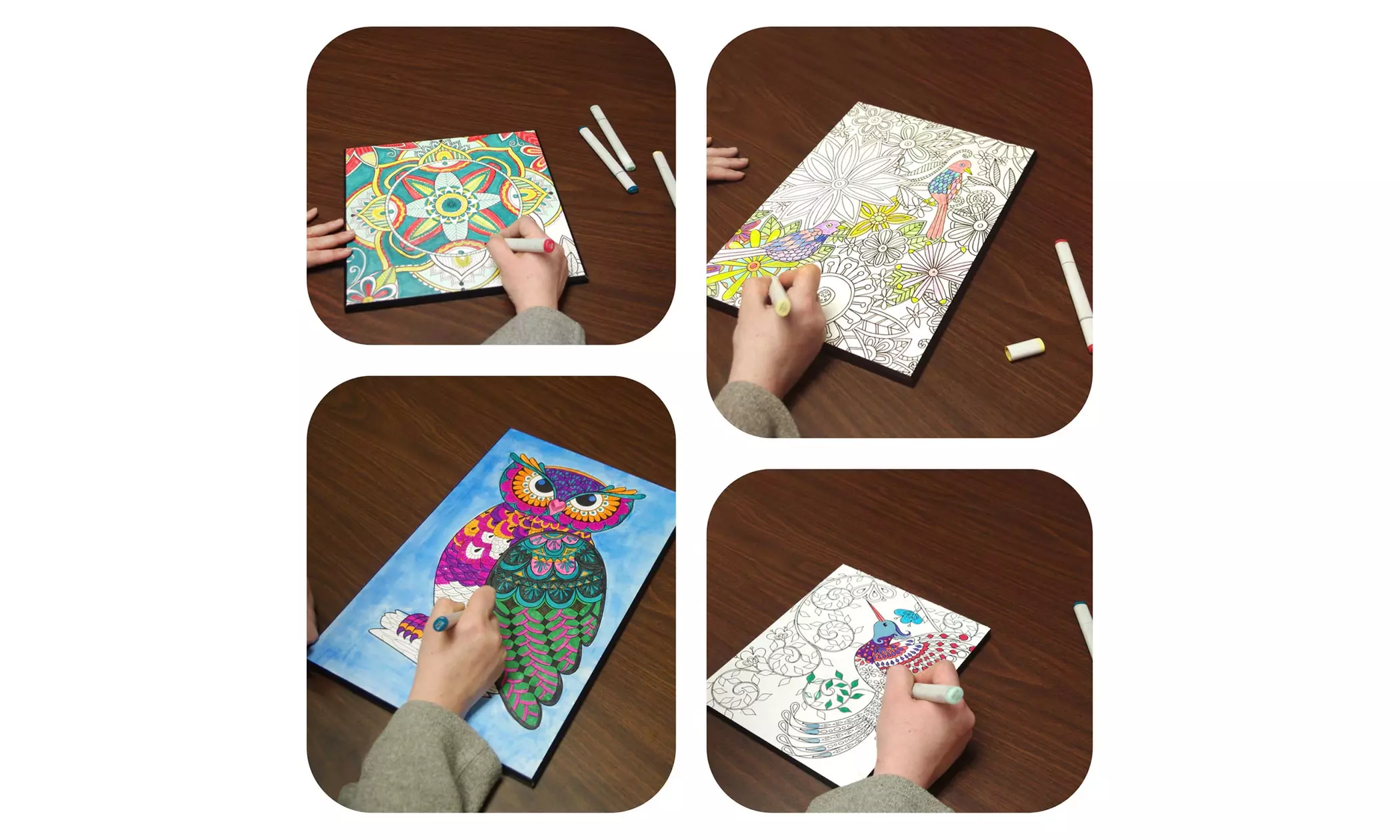 DIY Coloring Plaque Set (2pc.) | Groupon Goods