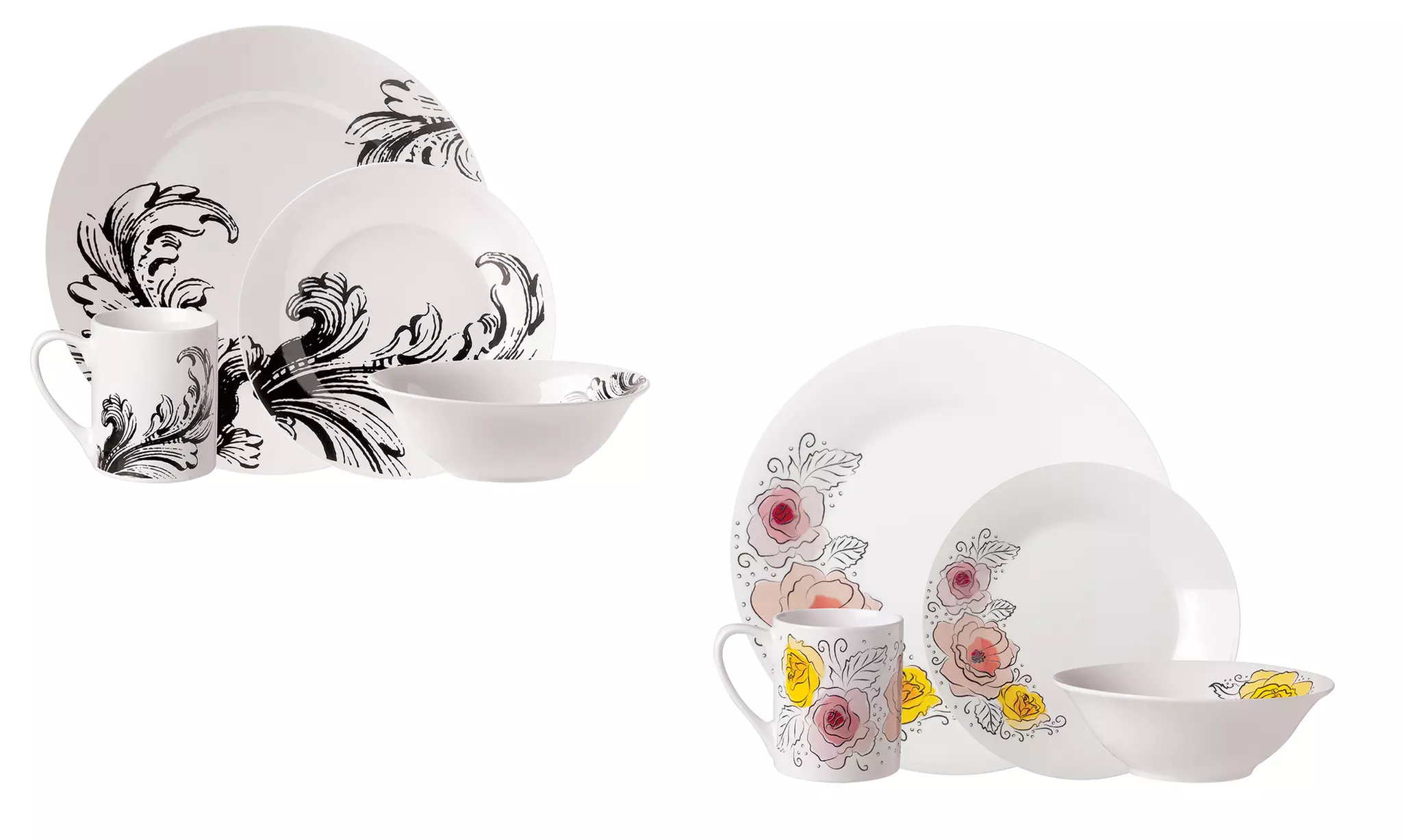 Porcelain Dinnerware (16-Pc.) | Groupon Goods