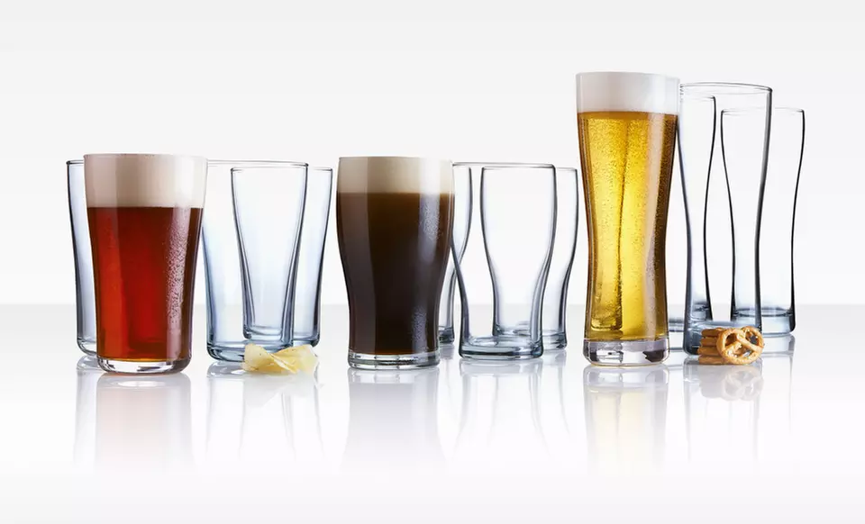 12-Piece Assorted Glass Set | Groupon Goods