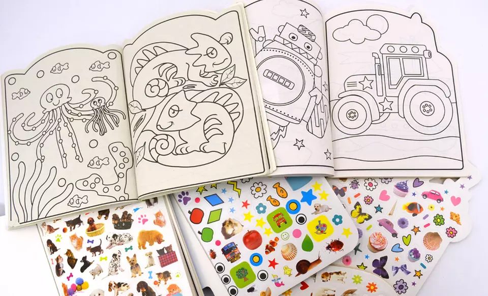 Mini Coloring & Sticker Books | Groupon Goods