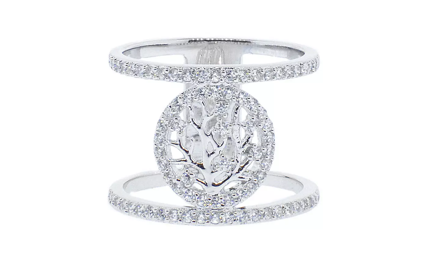 Cage Rings in Sterling SIlver | Groupon Goods