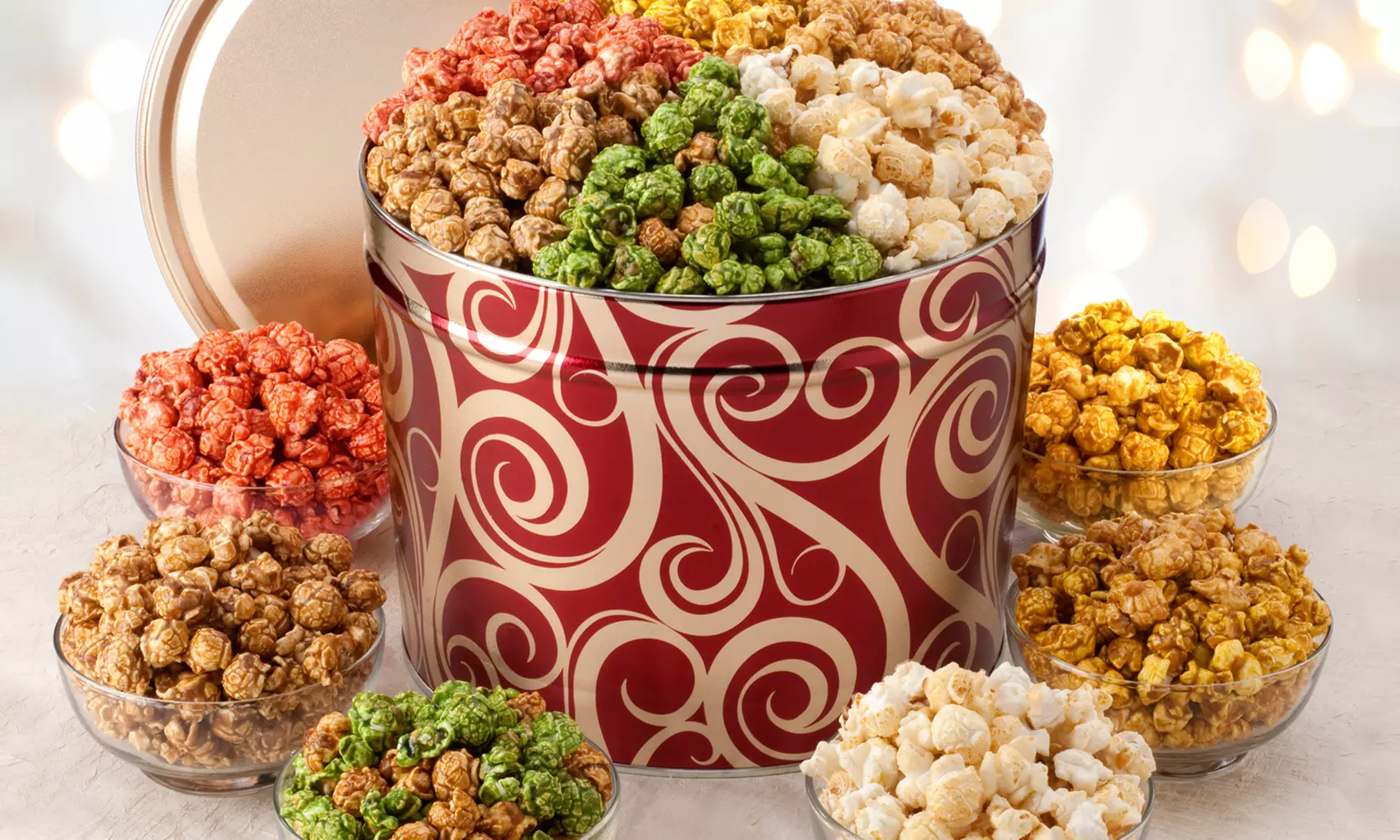 Tropical 6-Flavor Popcorn Tin | Groupon Goods