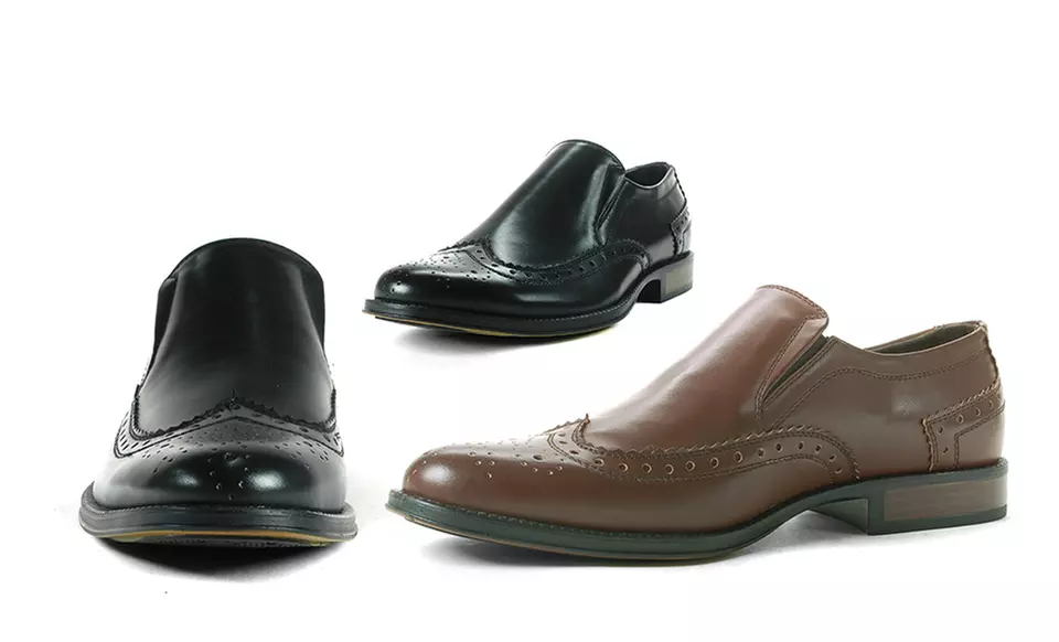 Men's Slip-On Wing Tip Loafers | Groupon Goods