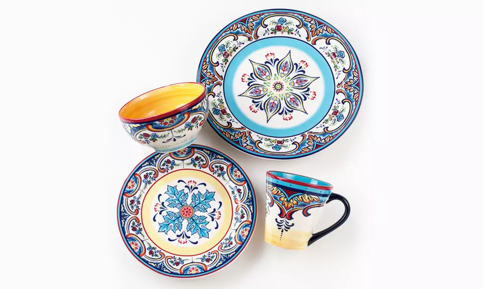 Zanzibar Dinnerware Set (16pc.) | Groupon Goods