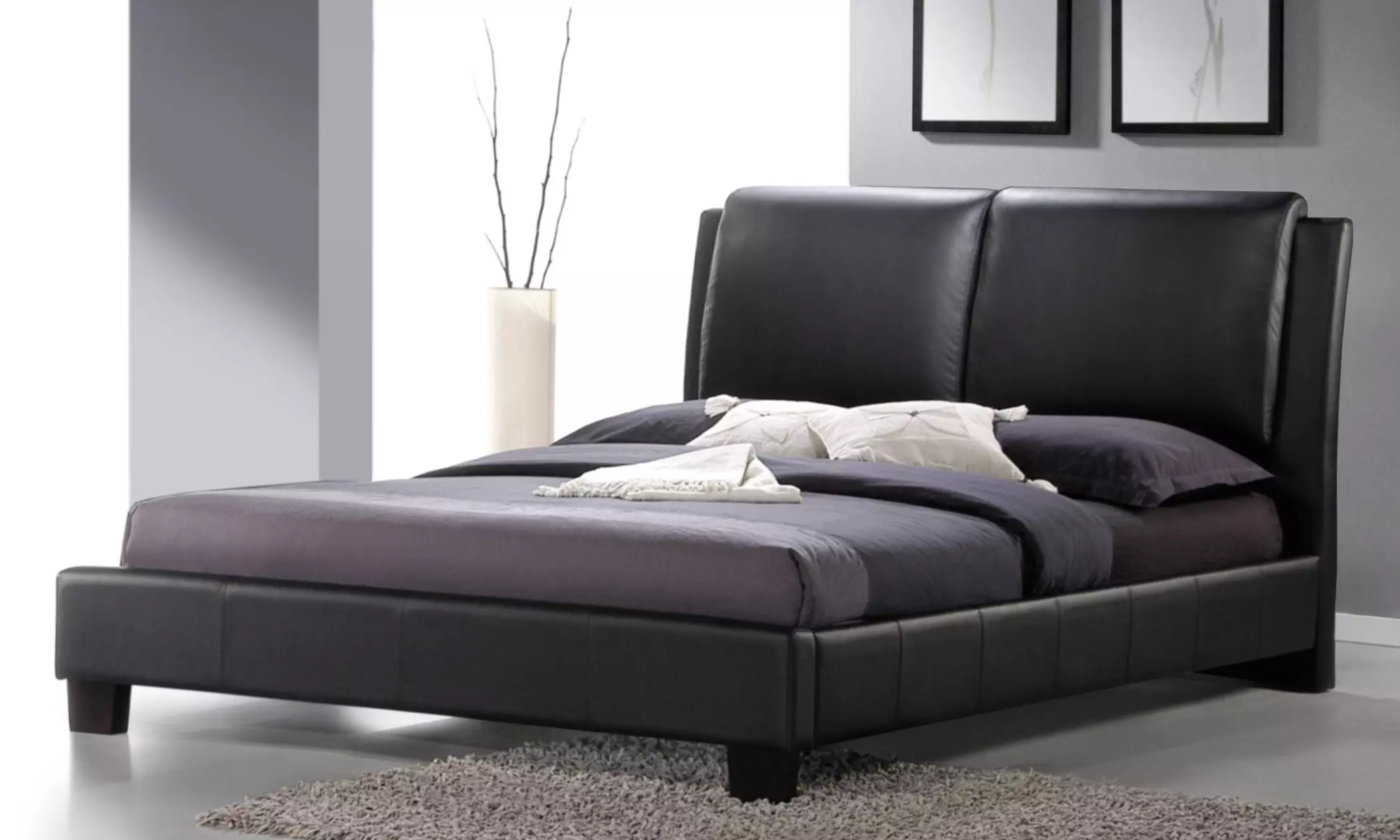 Sabrina Cushioned Platform Bed | Groupon Goods