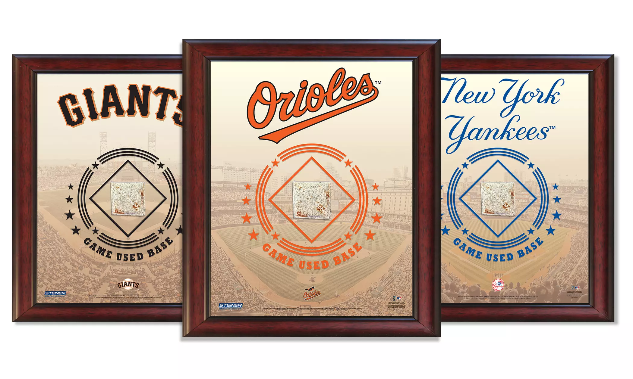 MLB Game Used Base Collage | Groupon Goods