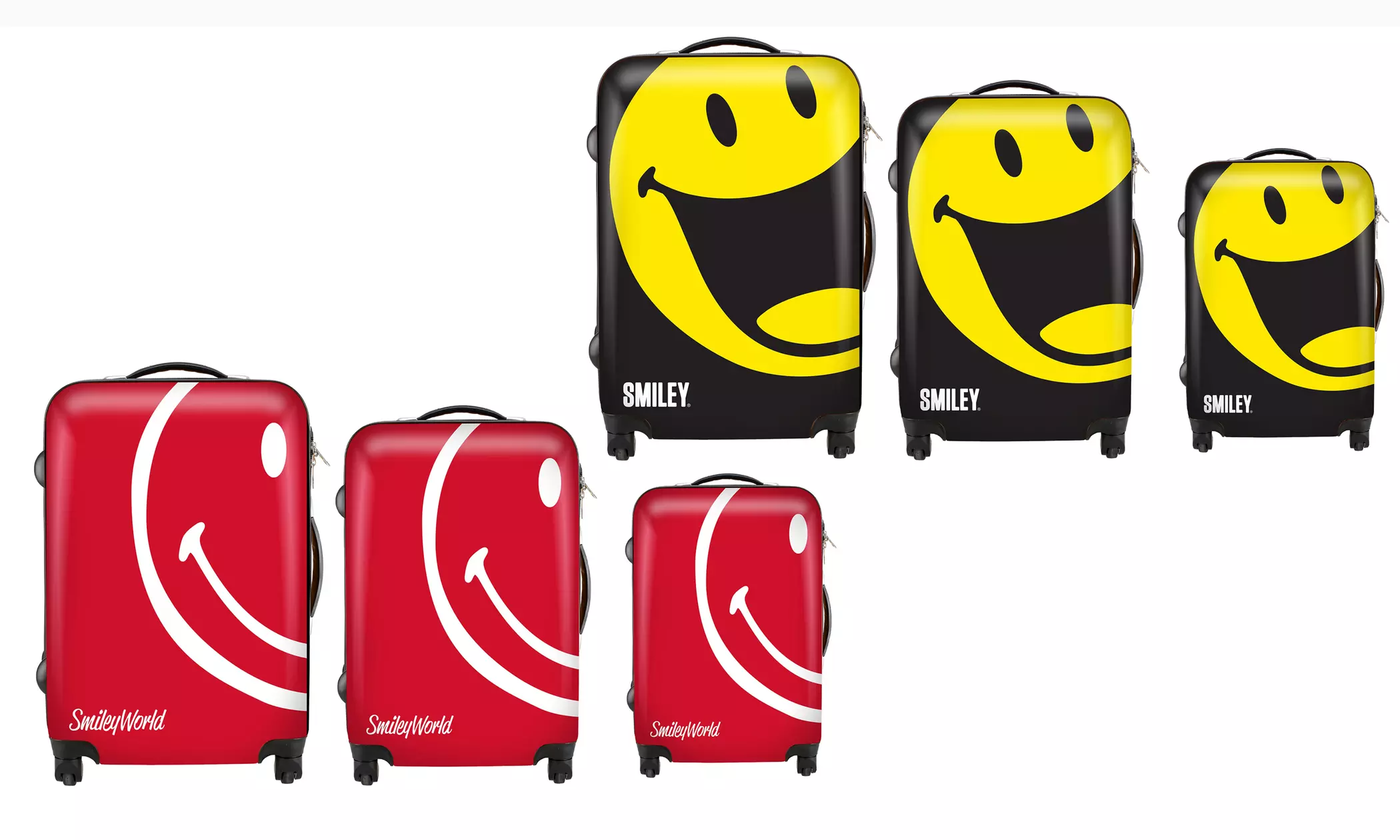 Smiley World Luggage Set (3pc.) | Groupon Goods