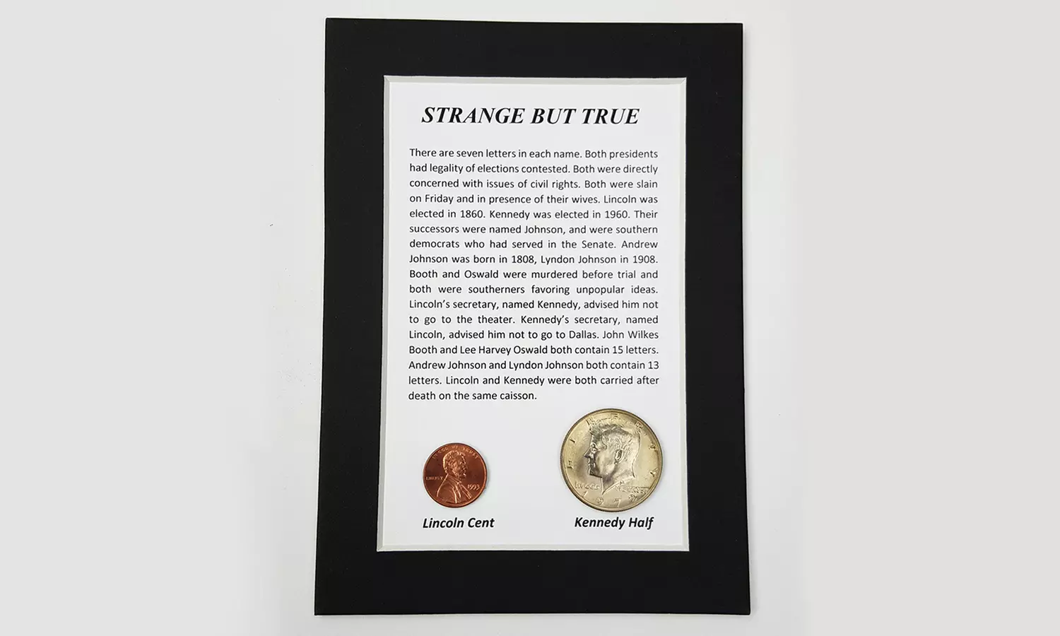 Lincoln and Kennedy Coin Display | Groupon Goods