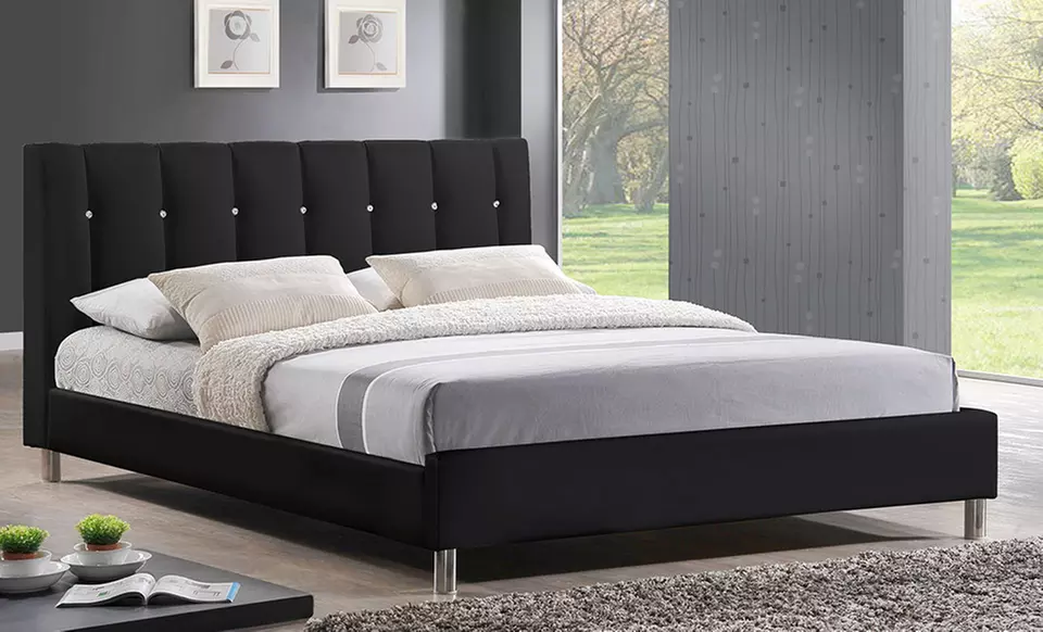 Vino Bed & Upholstered Headboard | Groupon Goods