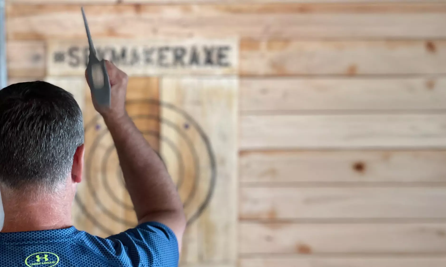 Spymaker Axe Throwing Spymaker - From $30 - Detroit | Groupon