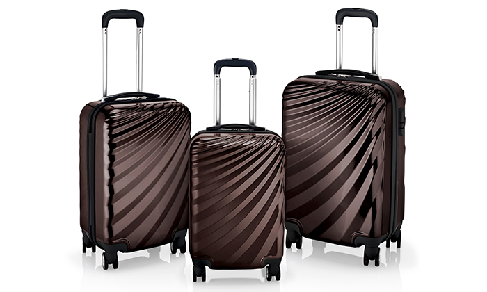 Milano 3-Piece Luggage Set + Scale | Groupon