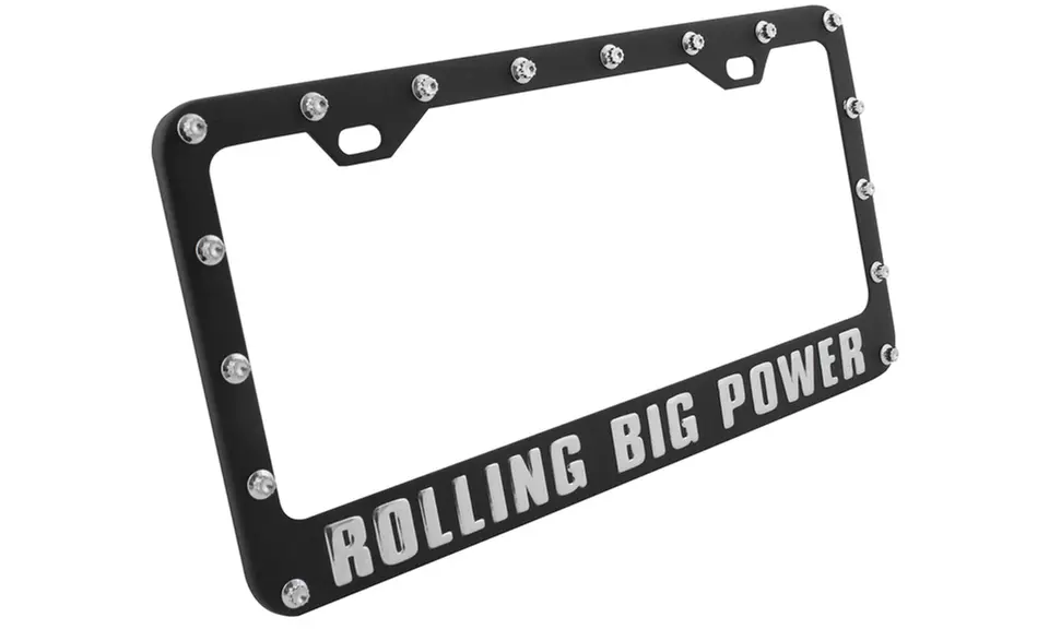 Rolling Big Power License Frame | Groupon Goods