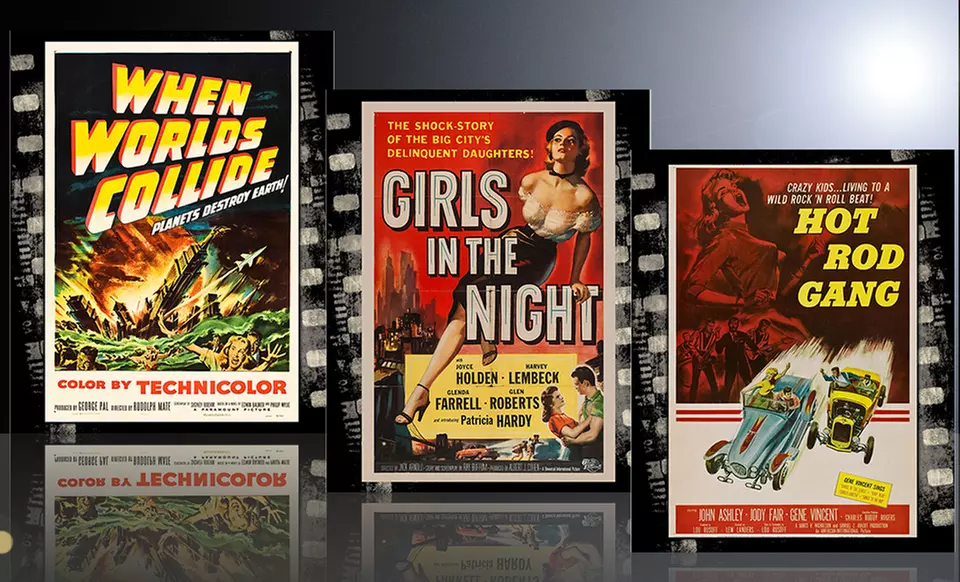 Vintage Movie Posters on Metal | Groupon Goods