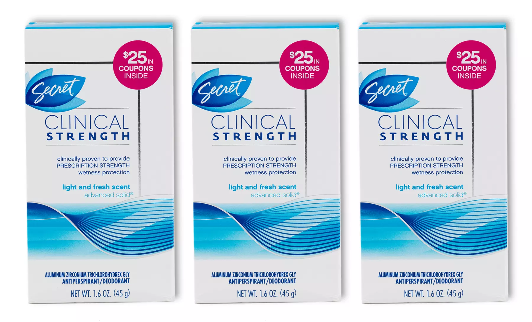 Secret Solid Deodorant (3-Pack) | Groupon Goods