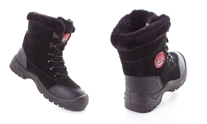 Boots d'hiver Nebulus en cuir pour homme et femme | Groupon Shopping
