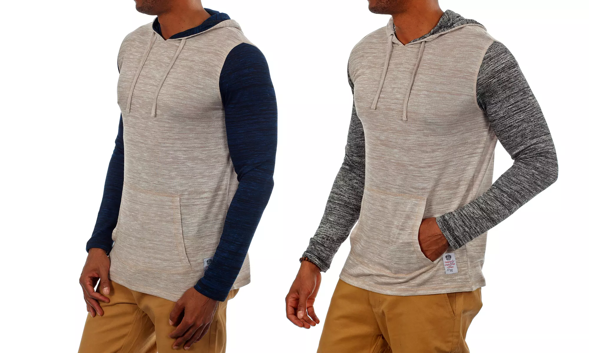 Men's Two-Tone Pullover Hoodie | Groupon Goods