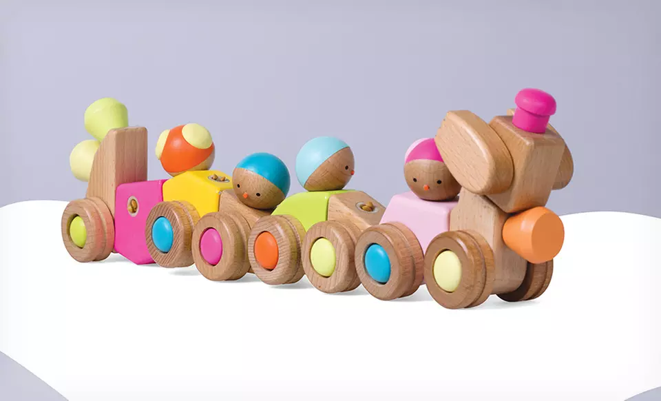 Click 'N Play Wooden Toy Cars | Groupon Goods