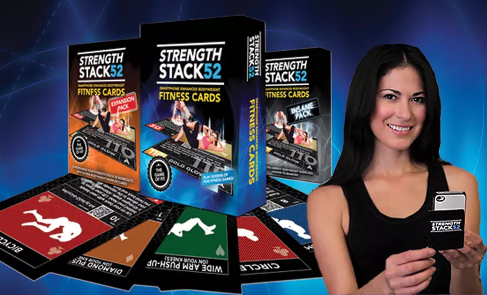 Strength Stack 52 Fitness Cards | Groupon Goods