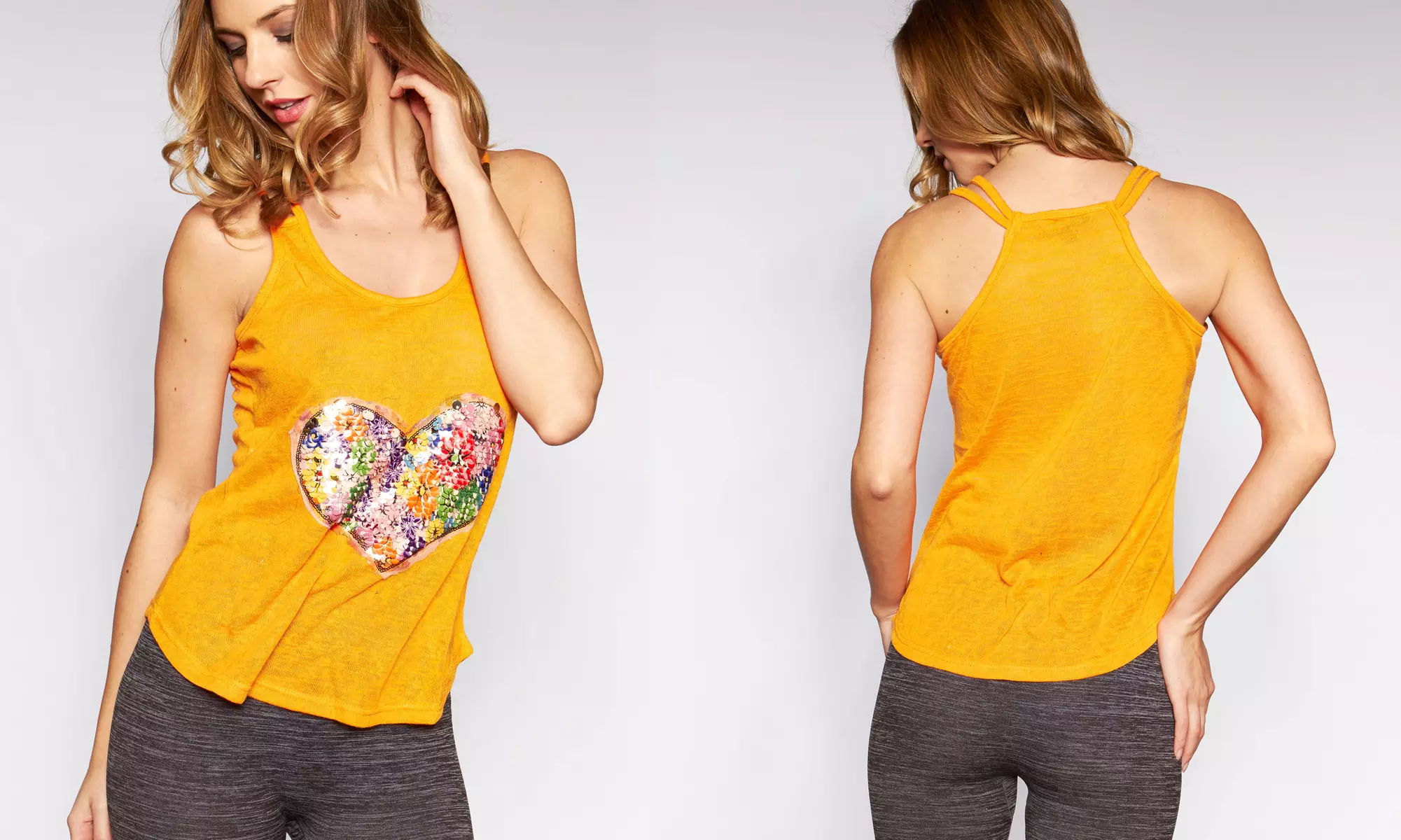 Women's Heart-Printed Tank Top | Groupon Goods