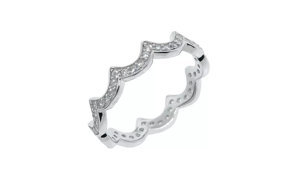 Sterling Silver Royal Crown Ring | Groupon Goods