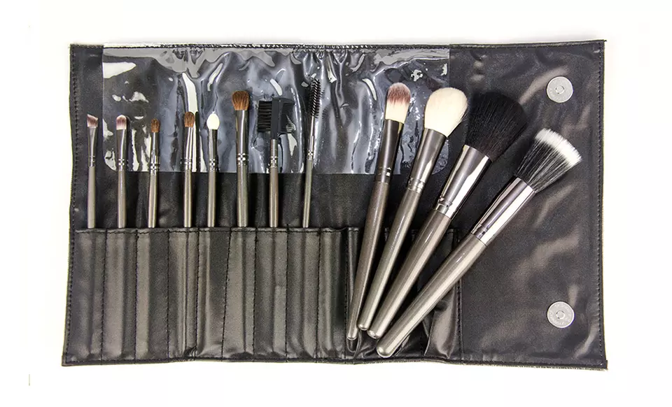 12-Piece Cosmetic Brush Set | Groupon Goods