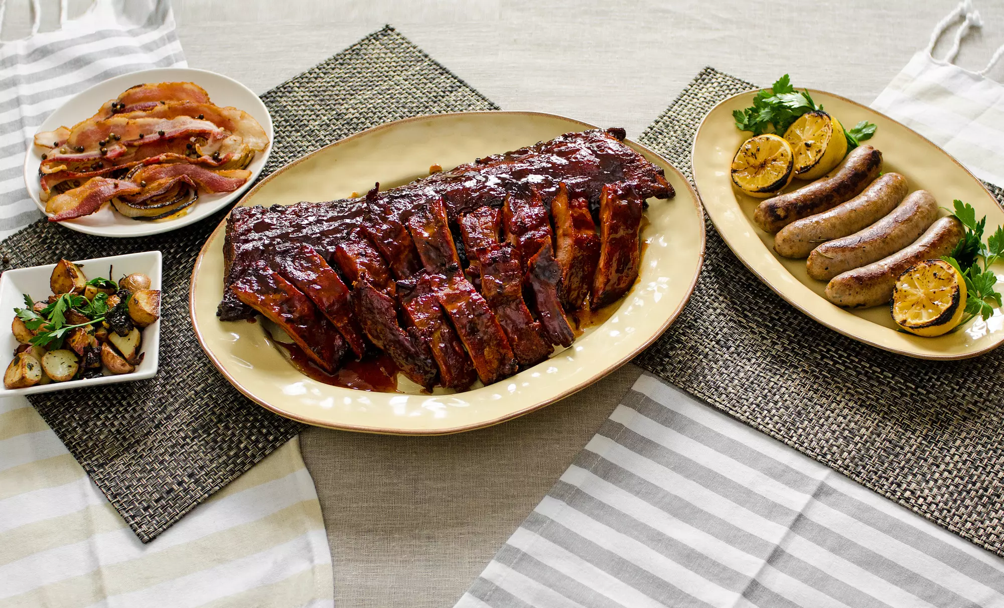 Rib Sampler or Pork Party Pack | Groupon Goods