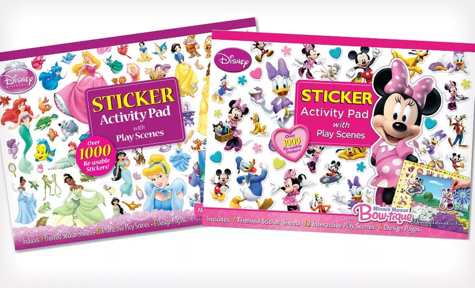 Two Disney Sticker Activity Pads | Groupon Goods