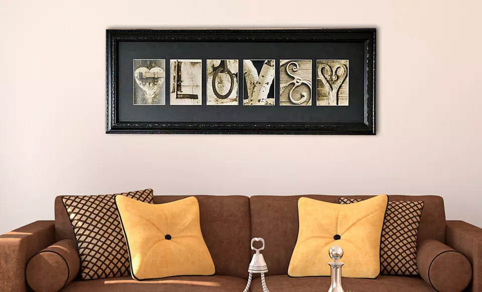 Custom Framed Letter Art | Groupon Goods