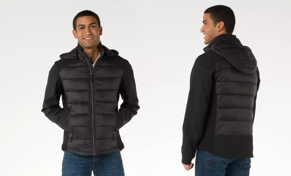 Halifax Softshell Hooded Puffer | Groupon Goods