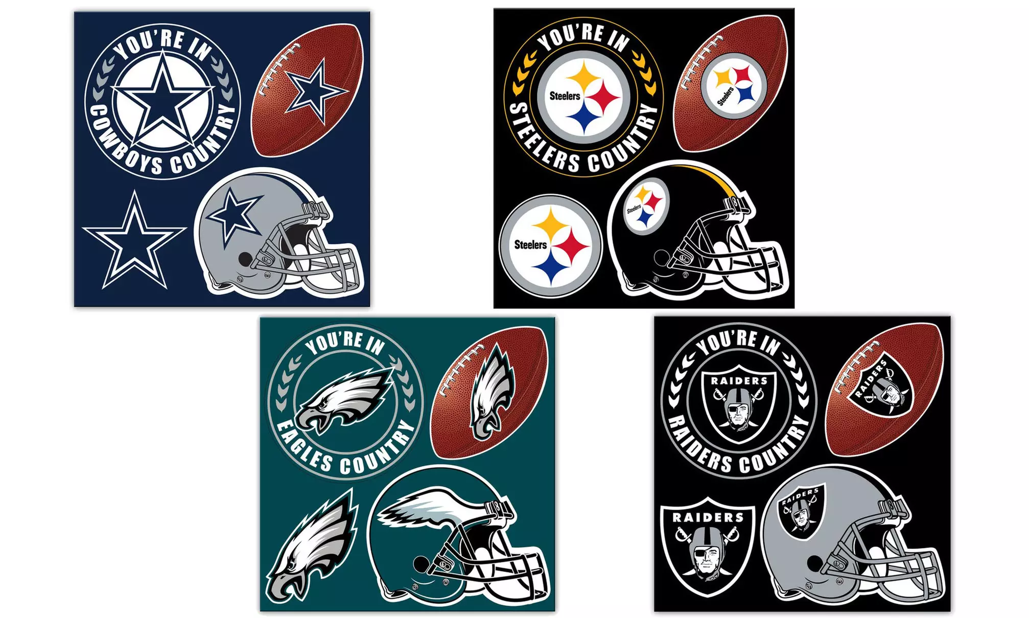 NFL Magnet Set (4-Piece) | Groupon Goods