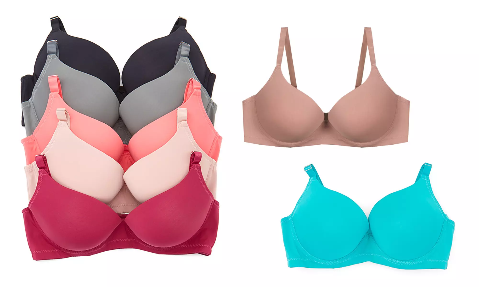 Plus Size Push-Up Bras (6-Pack) | Groupon Goods