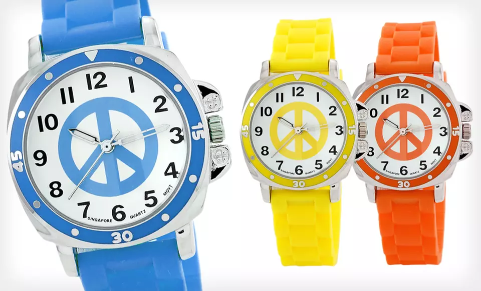 Women's Peace-Sign Watches | Groupon Goods