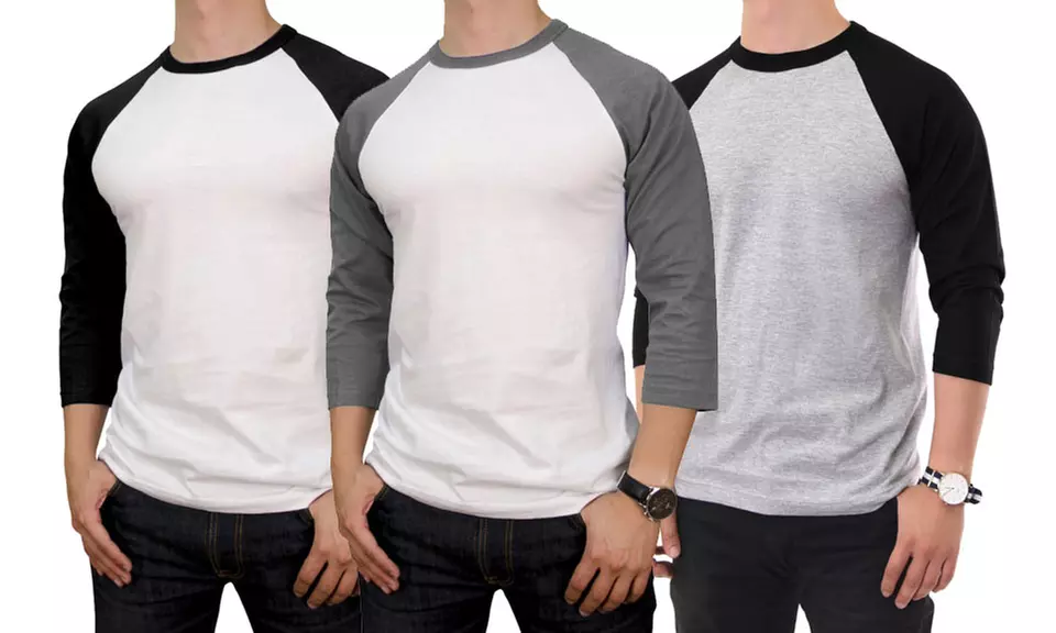 Men's Baseball Shirts (3-Pack) | Groupon Goods