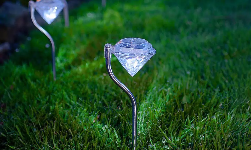 Solar Diamond LED Stick Lights | Groupon Goods